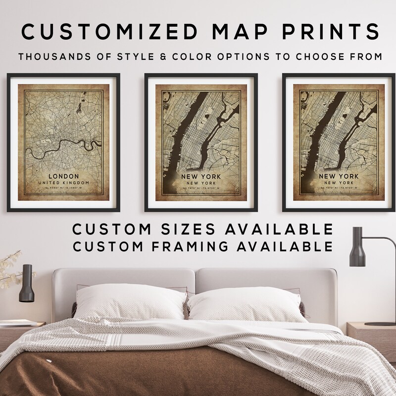 Custom Map - Etsy