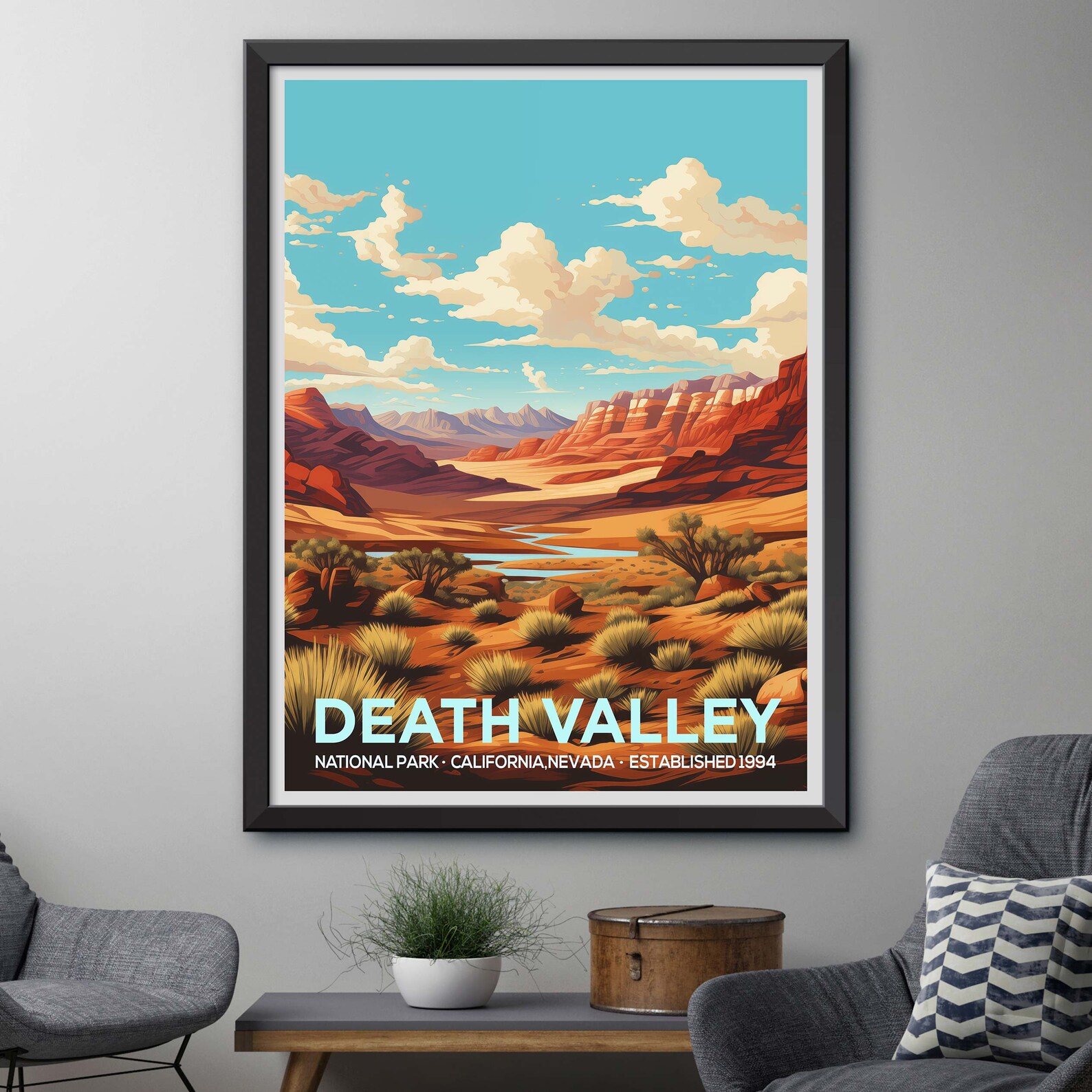 Death Valley National Park - Desert Landscape Art Print - California ...