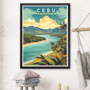 Cebu Philippines Poster - Cebu Philippines Print - Illustration of Cebu ...
