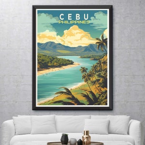 Cebu Philippines Poster - Cebu Philippines Print - Illustration of Cebu ...