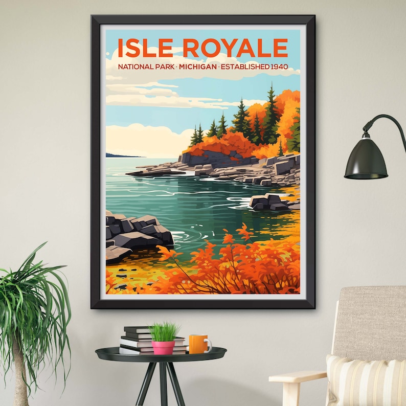 Isle Royale National Park Illustration - Nature's Serenity Travel ...