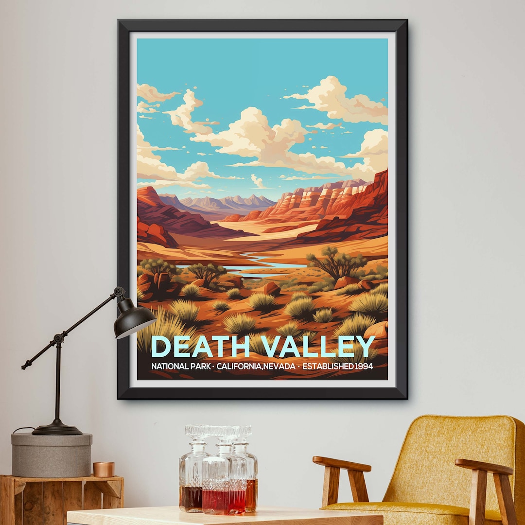 Death Valley National Park - Desert Landscape Art Print - California ...