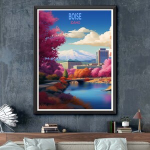 Boise Idaho Poster - Boise Idaho Print - Boise Idaho Artwork ...
