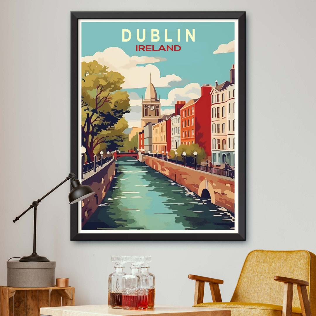 Dublin Ireland Poster - Dublin Ireland Print - Dublin Travel Print ...