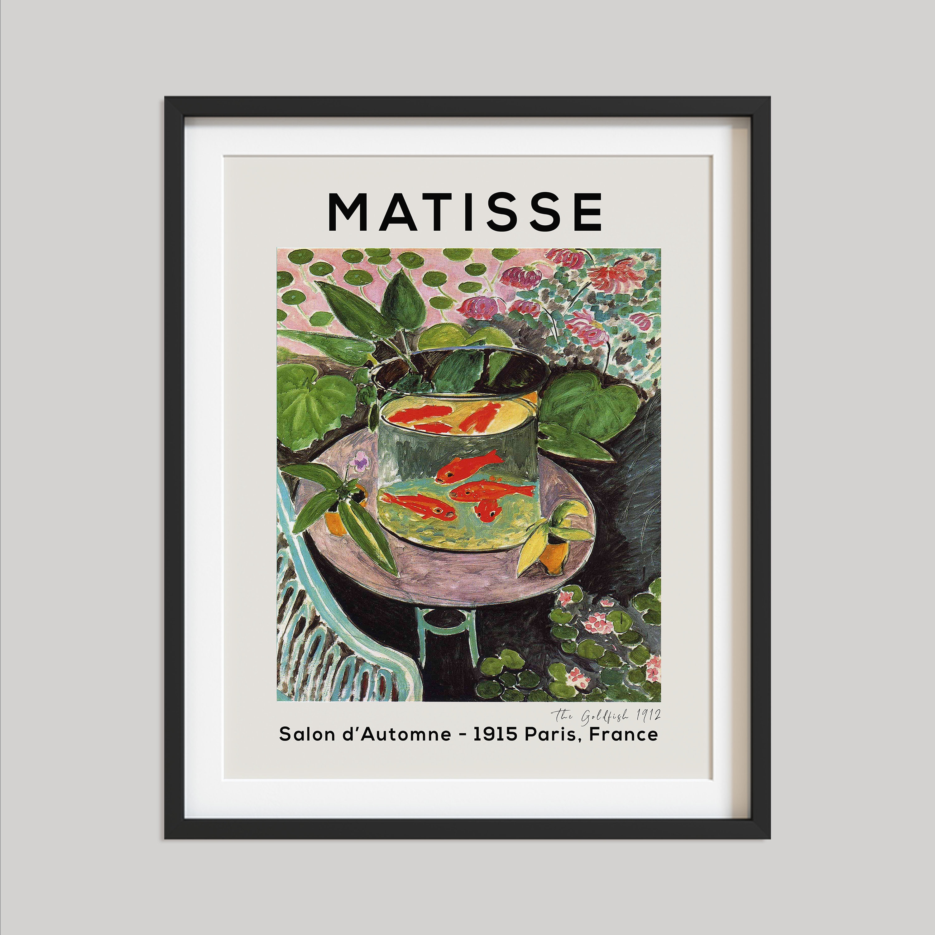 Henri Matisse the Goldfish Exhibition Poster Floral Wall - Etsy