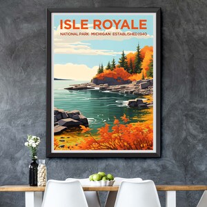Isle Royale National Park Illustration - Nature's Serenity Travel ...