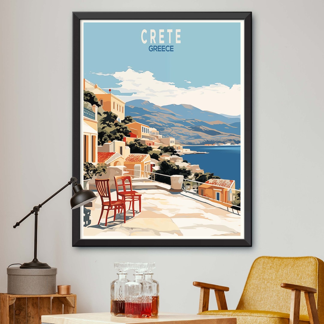 Crete Greece Poster - Crete Greece Print - Crete Greece Artwork ...