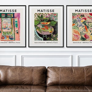 Henri Matisse Print Set of 3 Exhibition Art - Etsy