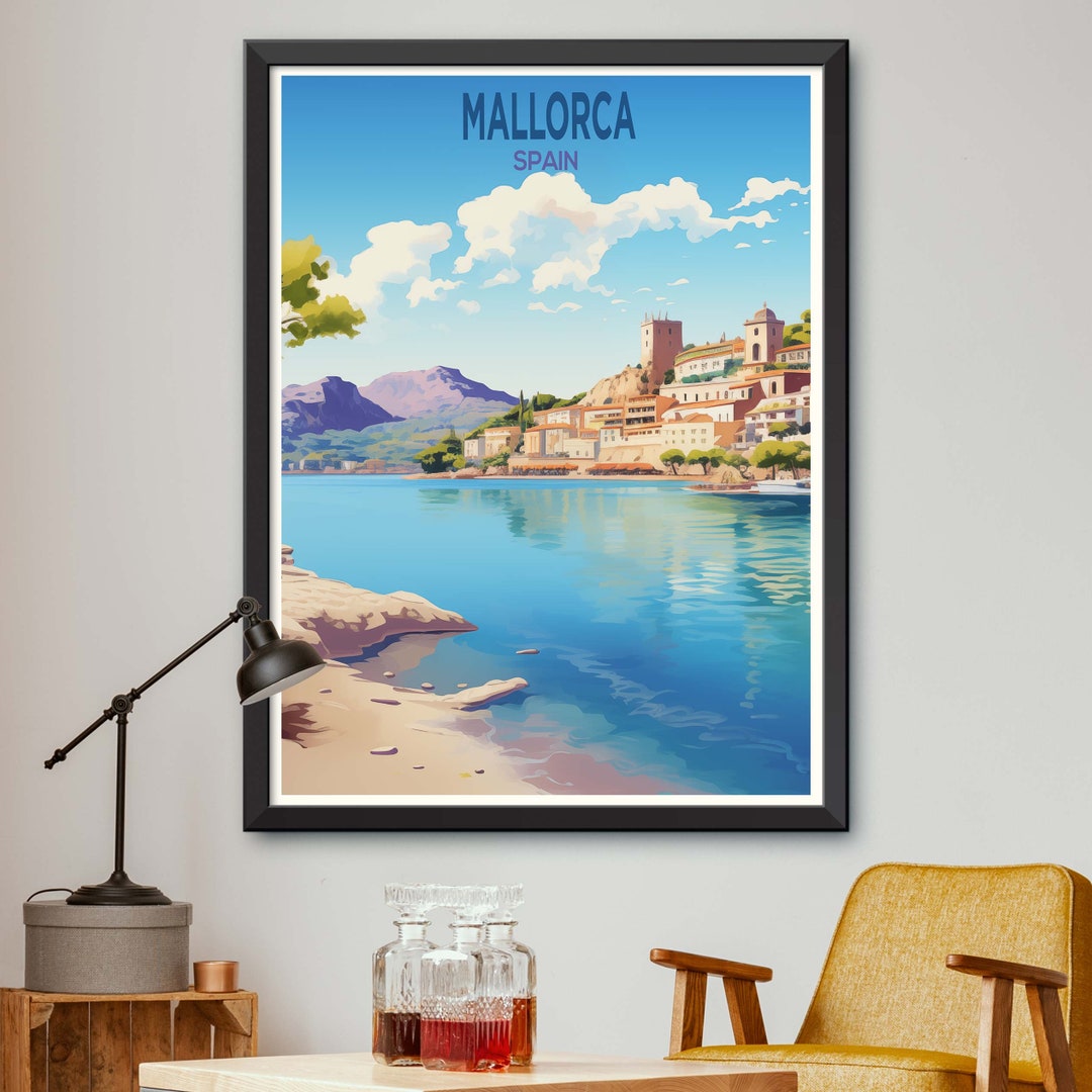 Mallorca Spain Poster -mallorca Spain Print- Mallorca Spain Artwork ...