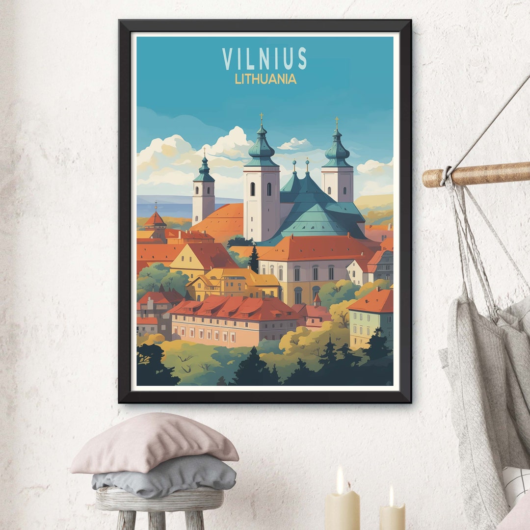 Vilnius Lithuania Poster - Vilnius Lithuania Print - Vilnius ...