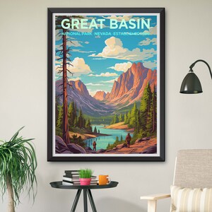 Great Basin National Park Poster - Nevada Poster - US National Parks ...
