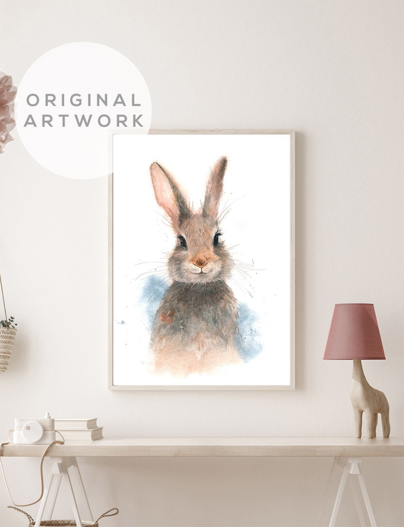 Baby Bunny Print Rabbit Nursery Art Nursery Animal Print - Etsy