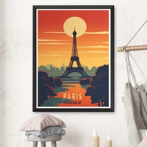 Paris France Poster -european Art Print - Fancy Wall Decor - Paris ...