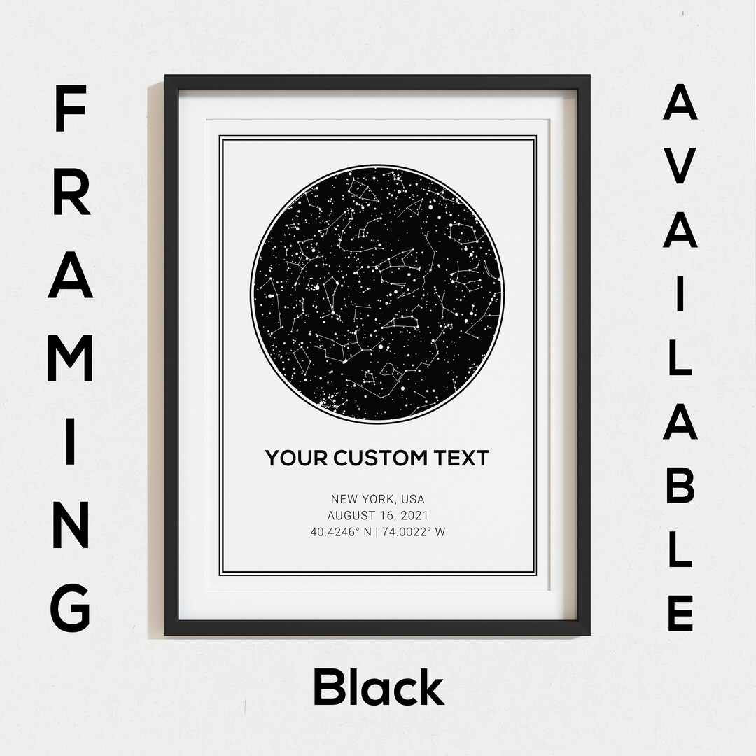 Star Map Map Print Anniversary Gift Great Wedding Gift Personalized ...