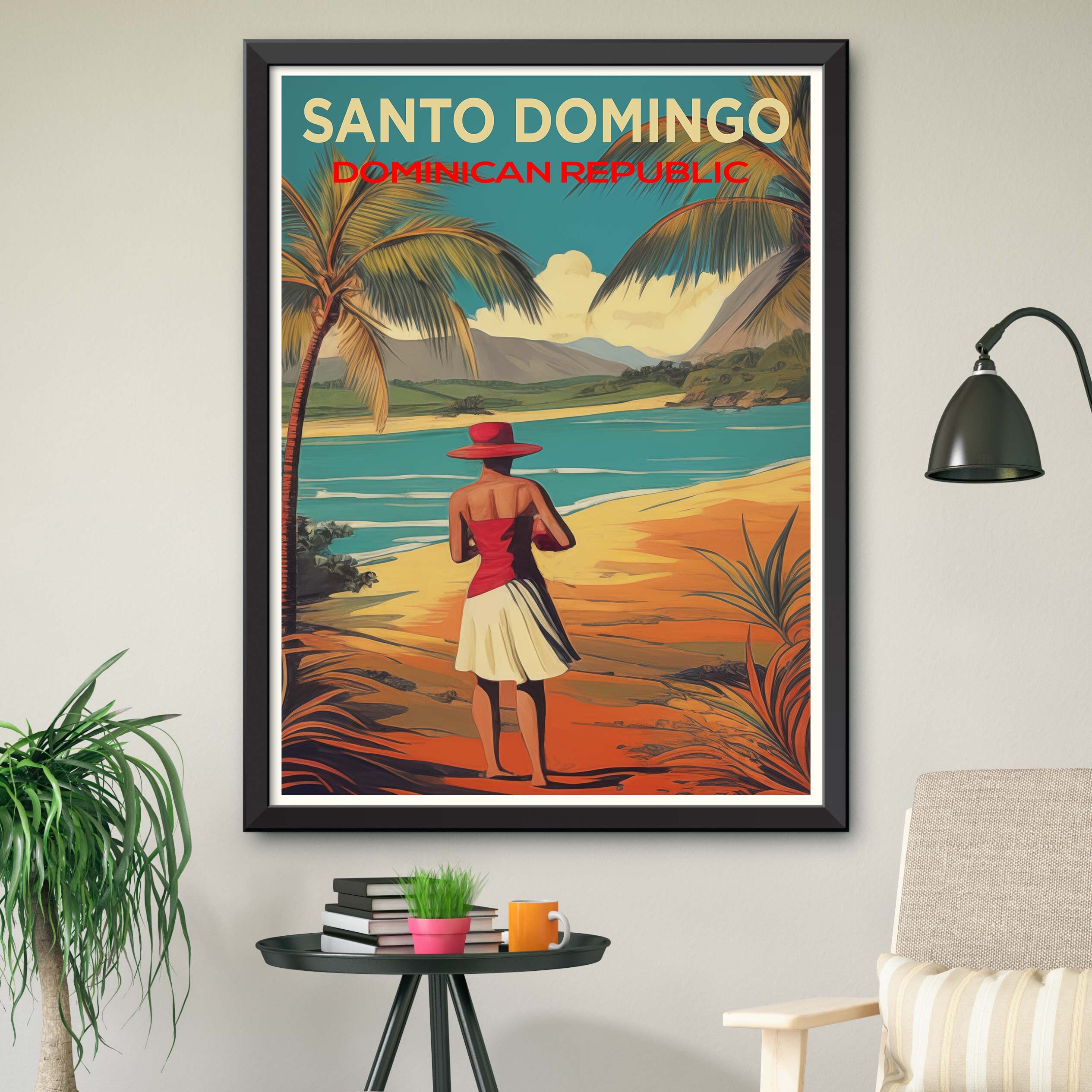 Santo Domingo Illustration: Dominican Republic Art Print - Vibrant City ...