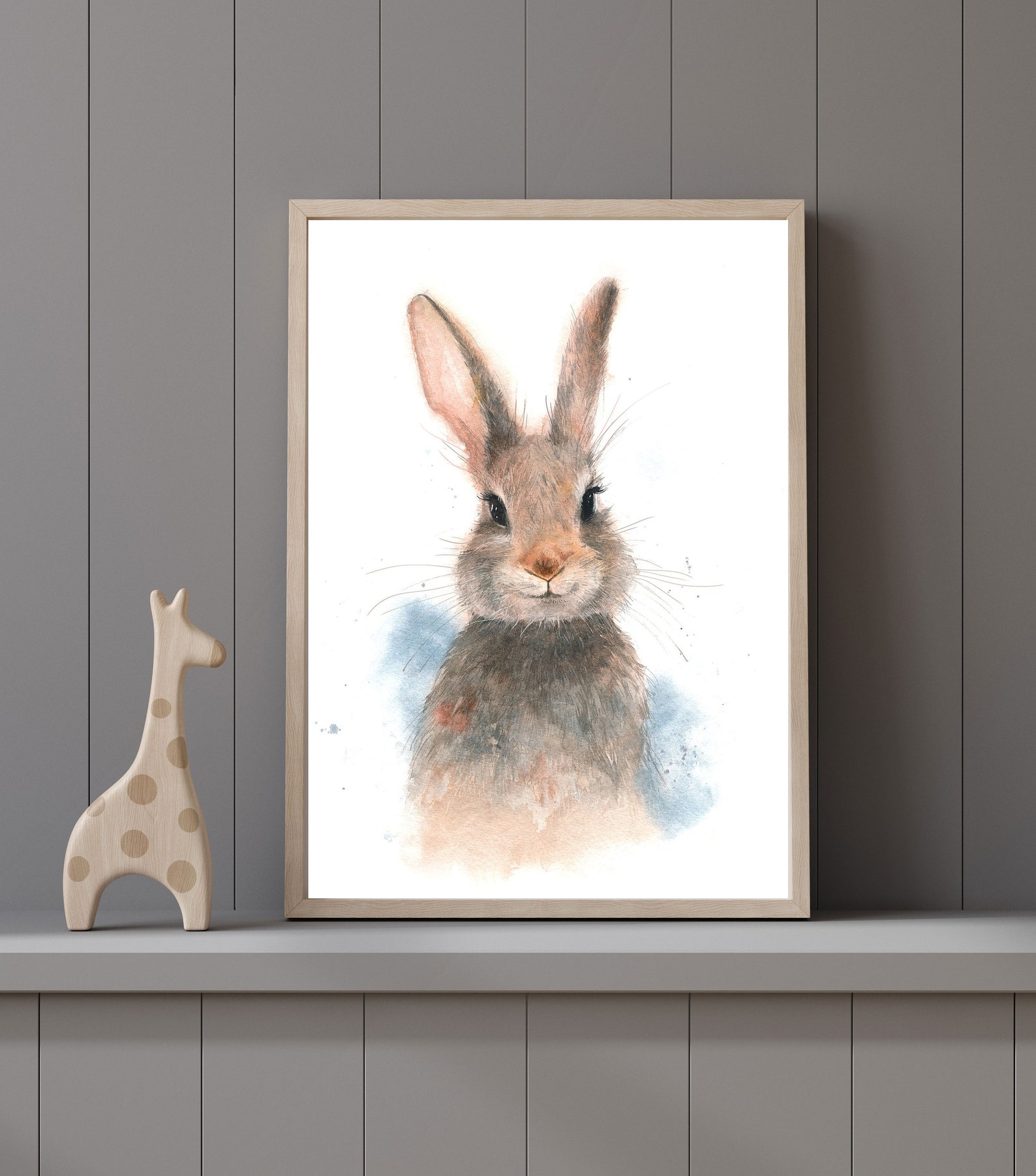 Baby Bunny Print Rabbit Nursery Art Nursery Animal Print - Etsy