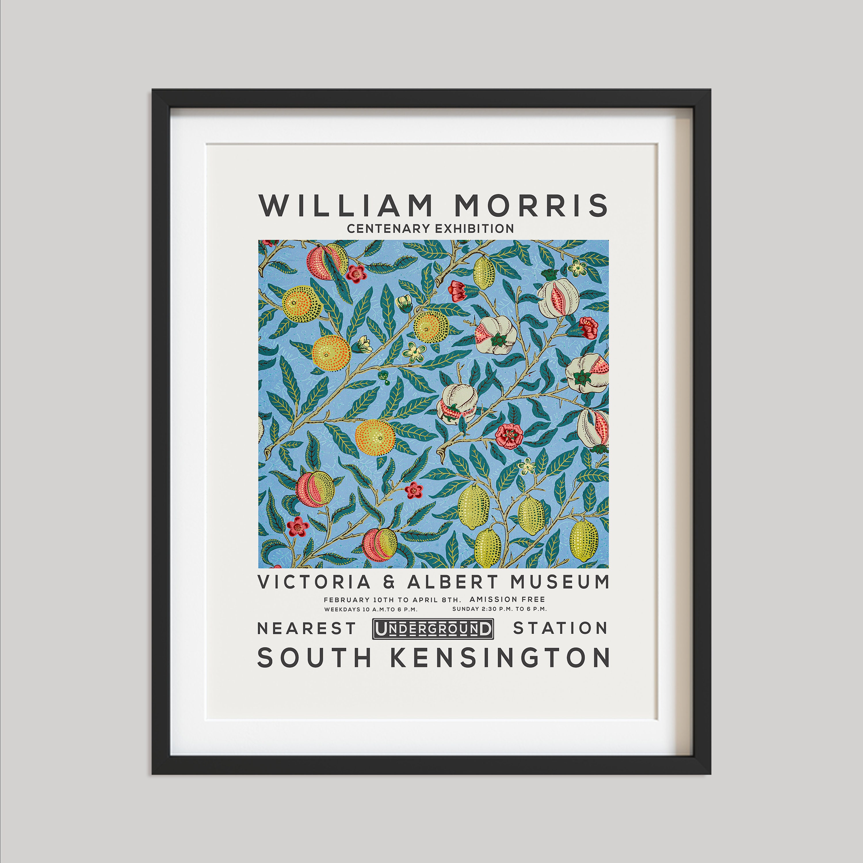 William Morris Poster Vintage Wall Decor Exhibition Poster - Etsy
