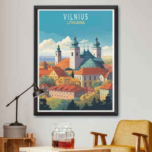 Vilnius Lithuania Poster - Vilnius Lithuania Print - Vilnius ...