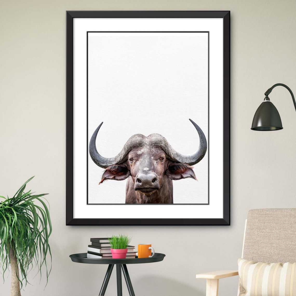 Buffalo Print Buffalo Wall Art Buffalo Decor Living Room - Etsy