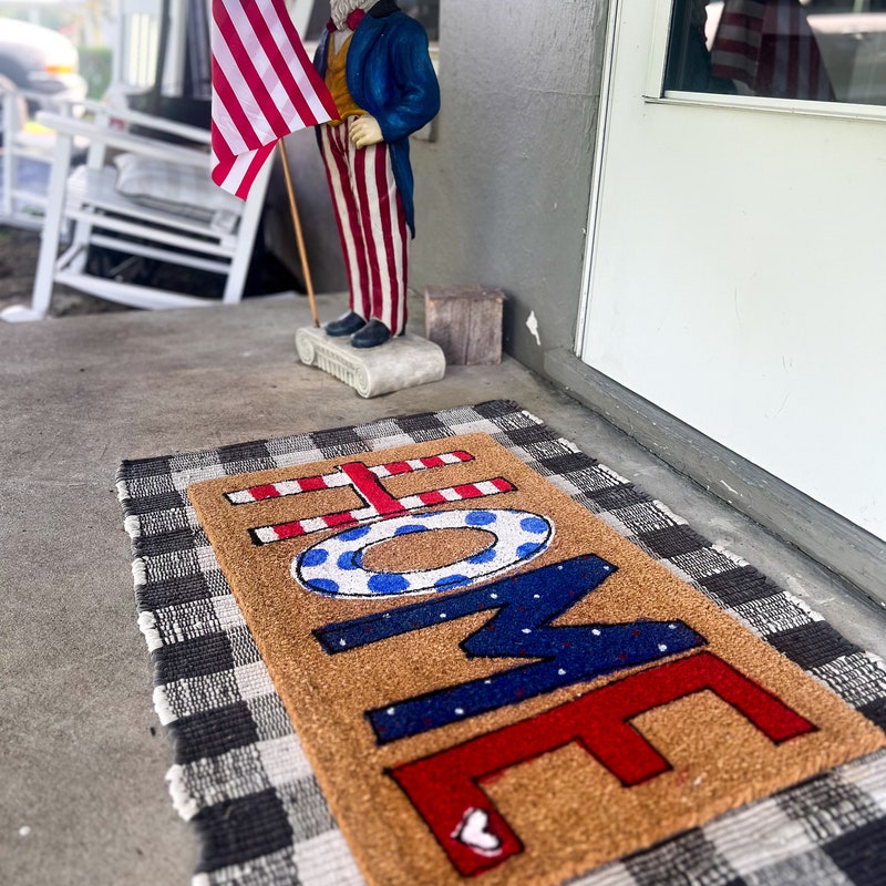 Painted Door Mats - Etsy