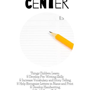 Classroom Center Signs - Etsy