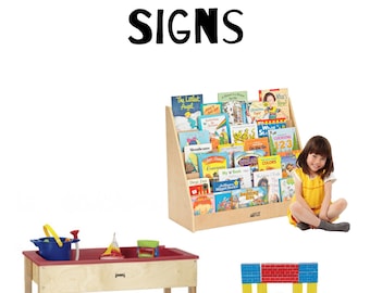 Preschool Classroom Center Signs Back to School Fully Editable - Etsy