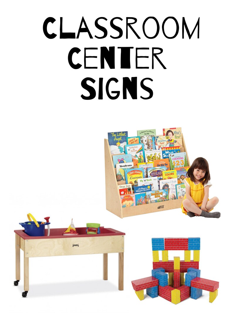 Classroom Center Signs - Etsy