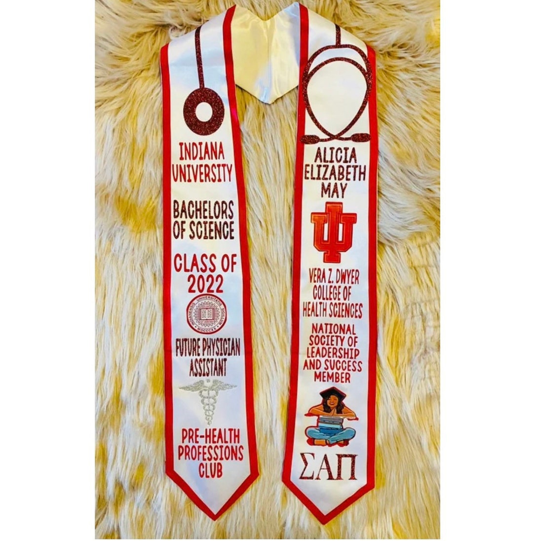 Satin Graduation Stole - Etsy