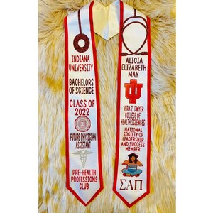 Satin Graduation Stole - Etsy