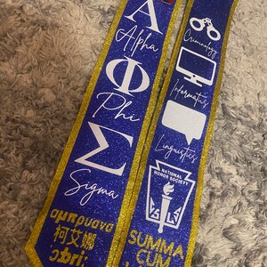 Full Glitter Graduation Stole - Etsy