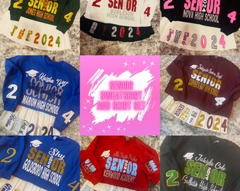 Personalized Graduation Senior Outfit/ Skirt and Sweatshirt Set/ Senior ...