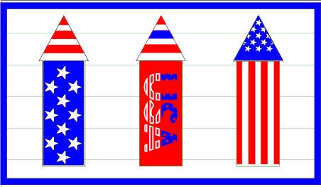 SVG Files to Create a 4th of July Rockets Shiplap Sign - Etsy