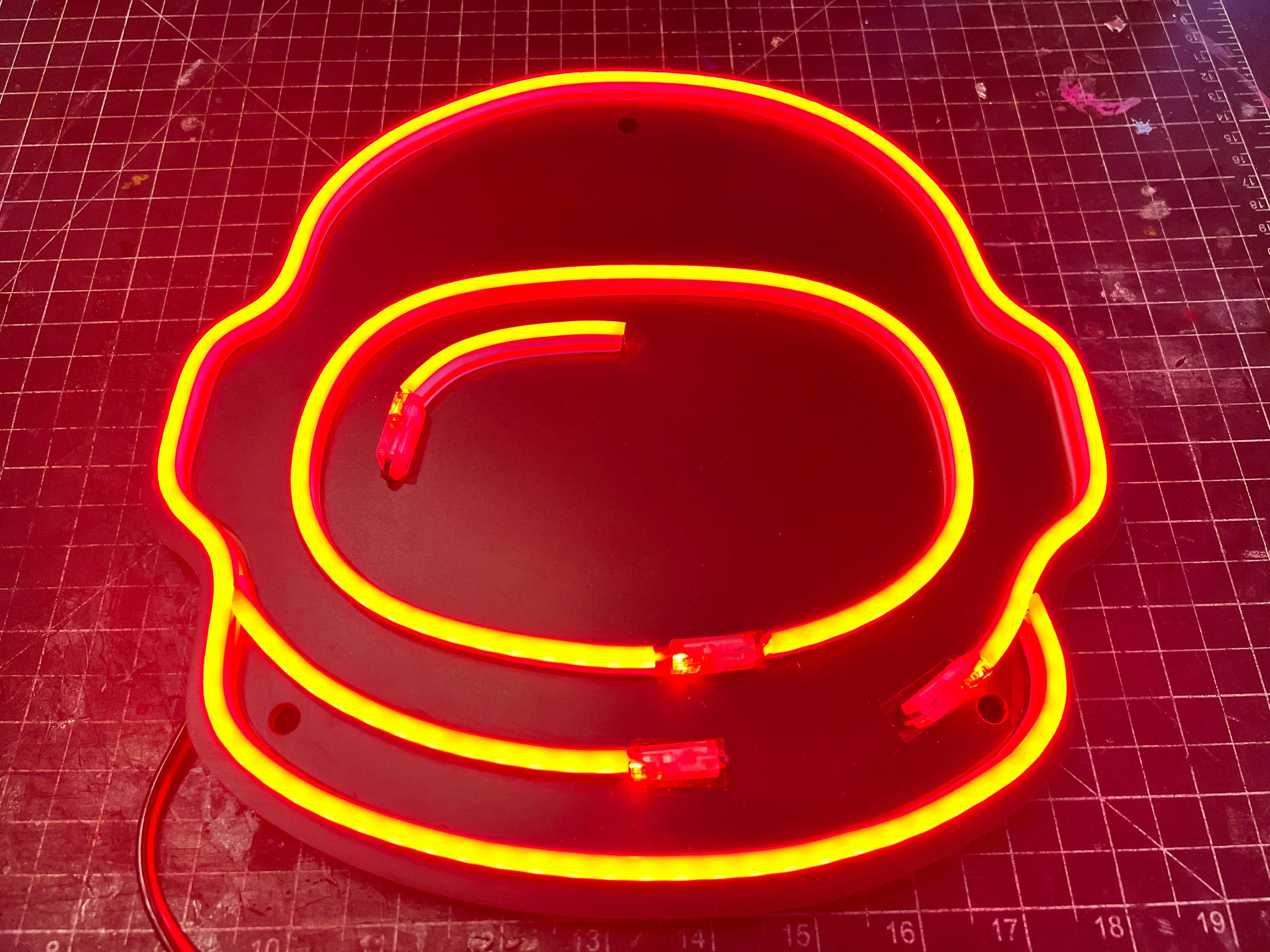DIY LED Neon Flex Astro Helmet Sign for Laser, Digital Files - Etsy