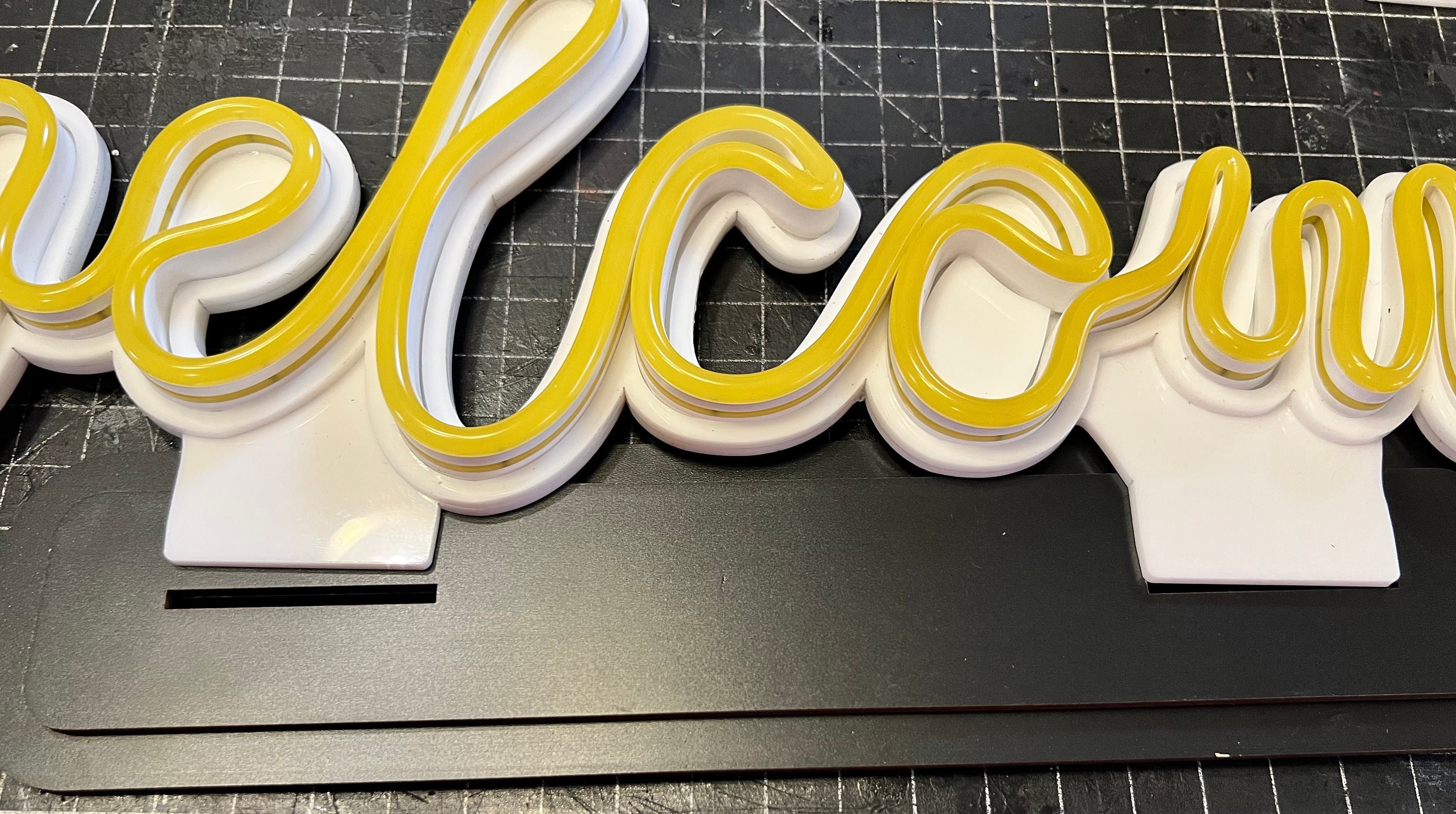 Digital Svg File to Create a Neon Flex LED Welcome Sign NO SOLDERING ...