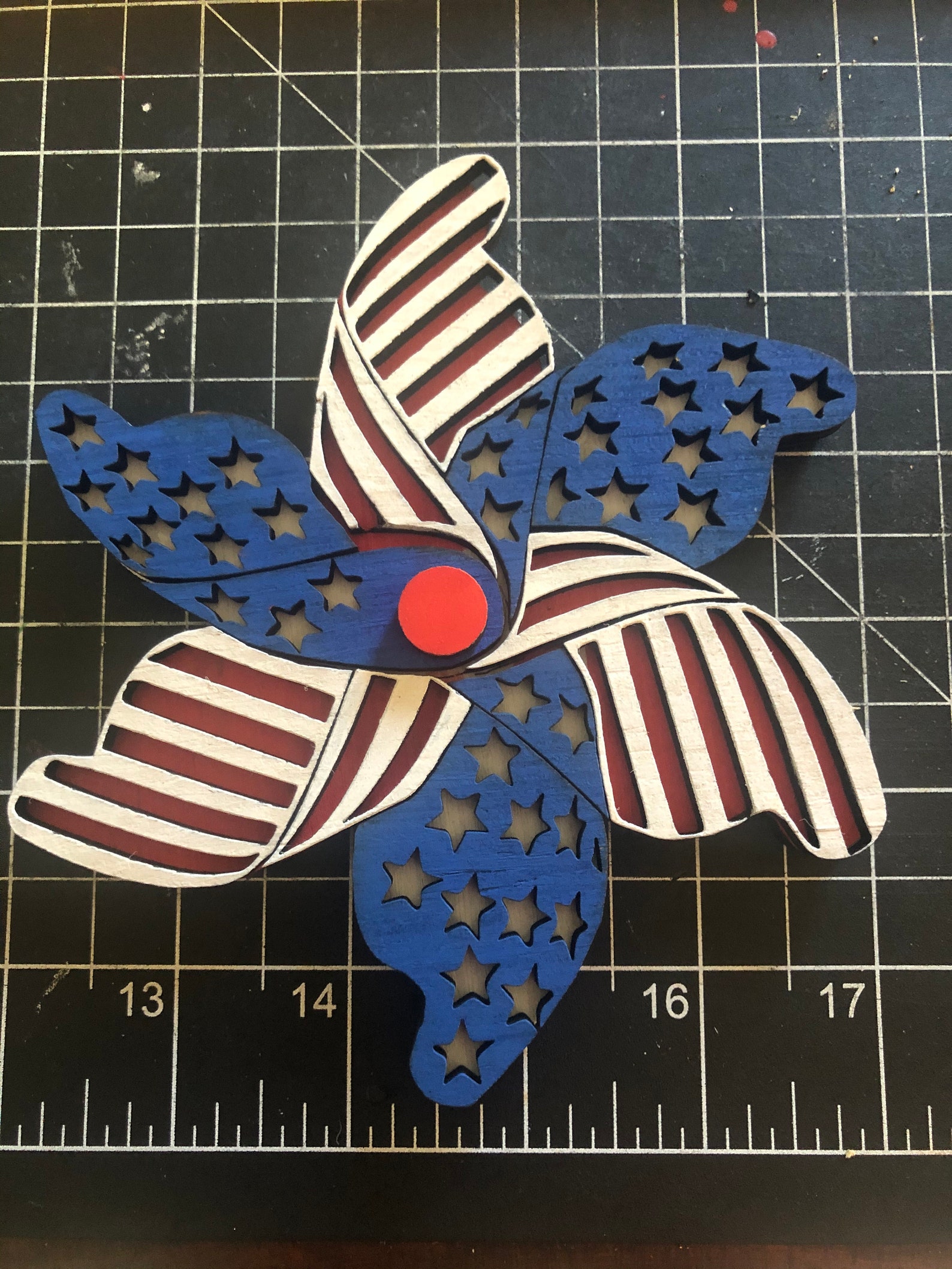 SVG File to Create a USA Themed Pinwheel Sign - Etsy