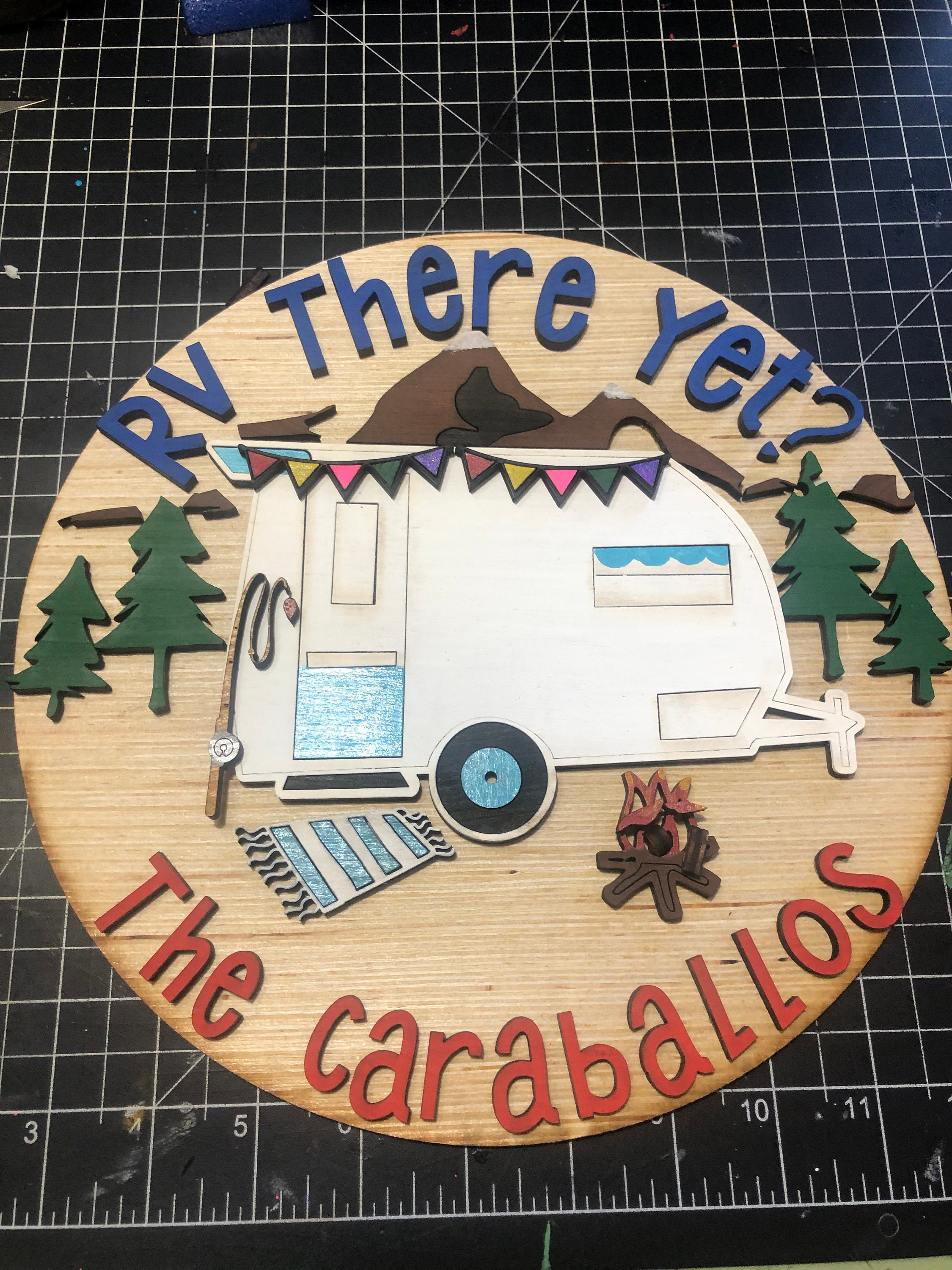 SVG File to Create Your Own RV There yet Vintage Camper 3D Sign - Etsy