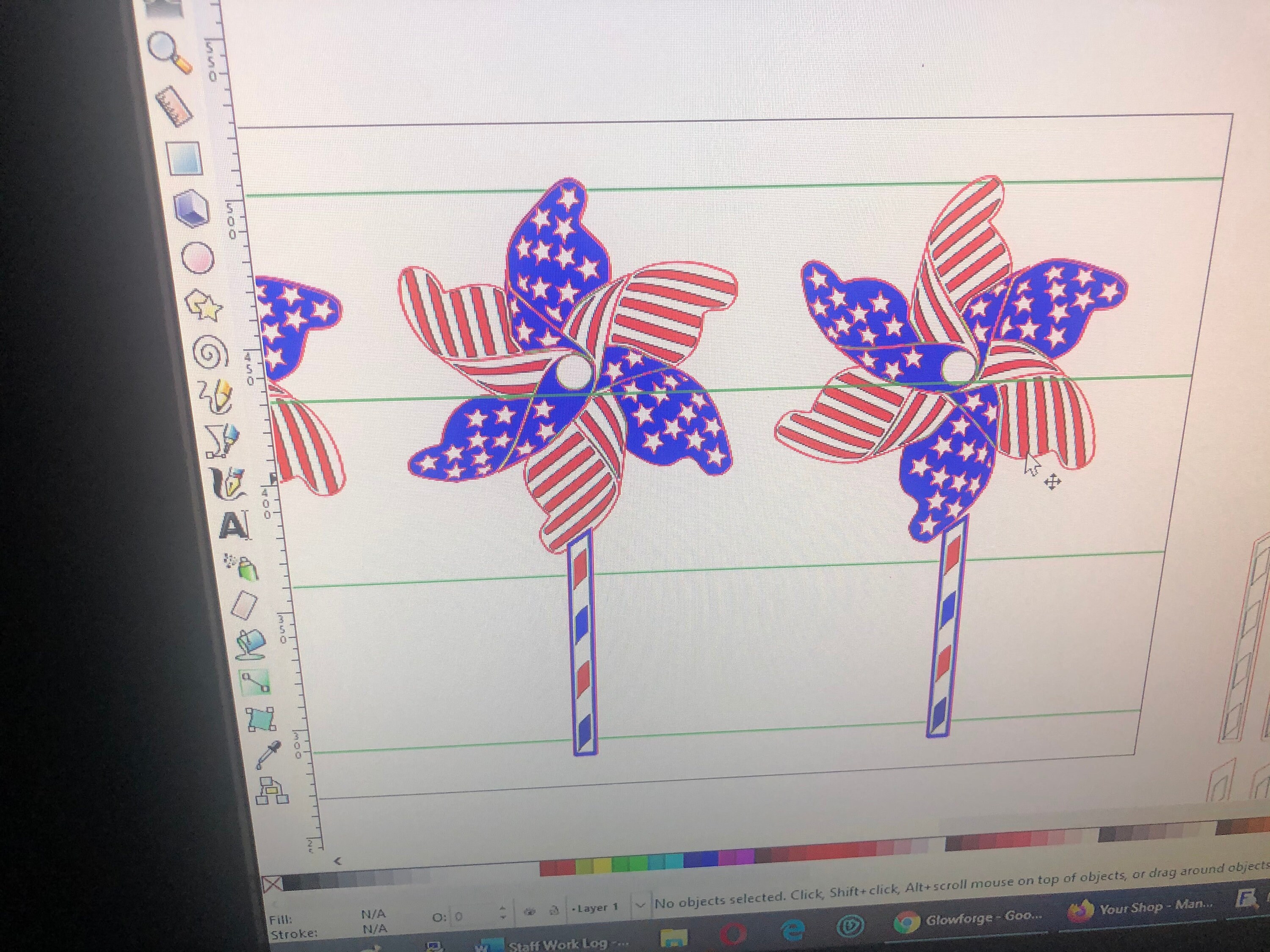 SVG File to Create a USA Themed Pinwheel Sign - Etsy