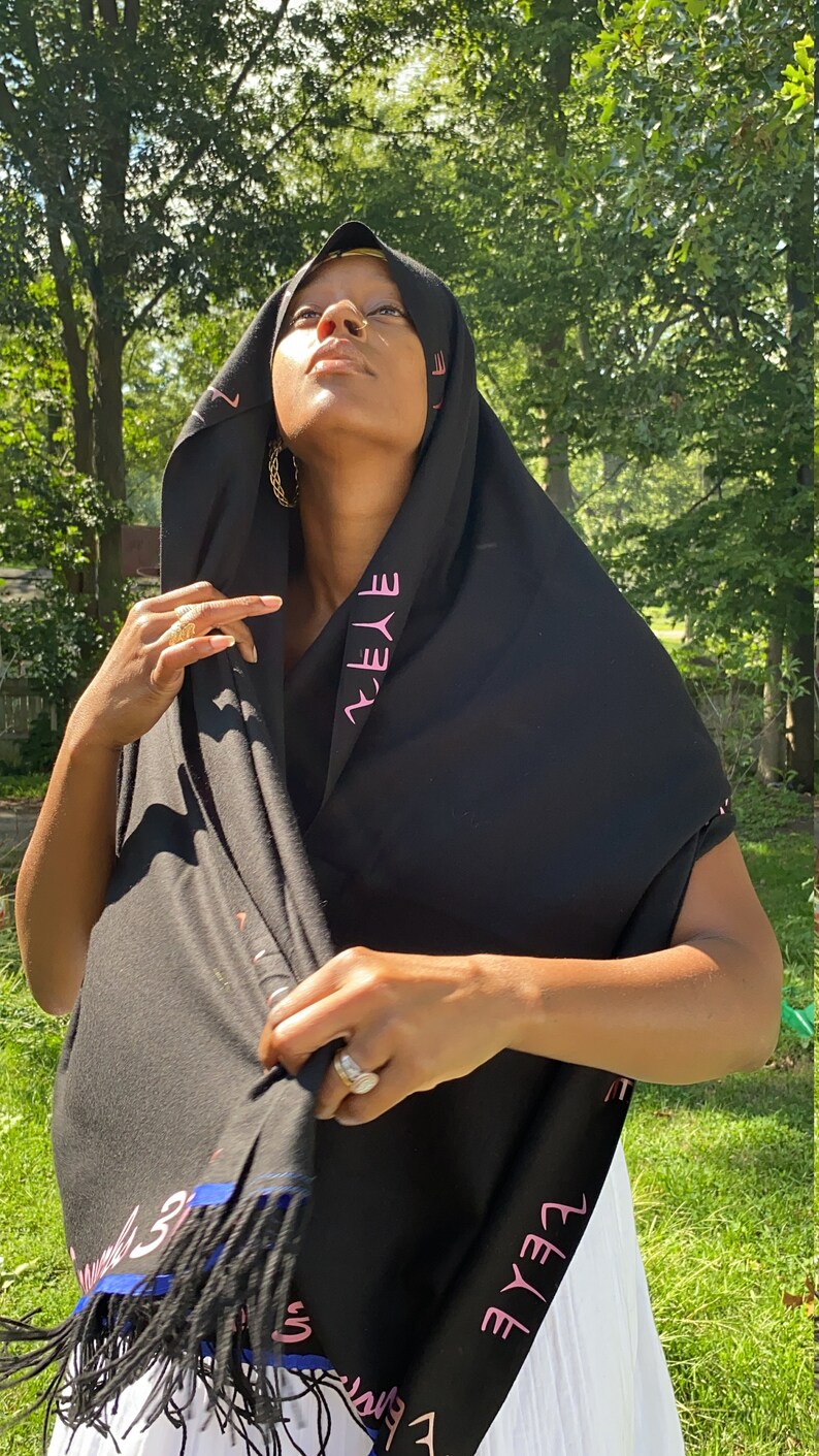Hebrew Israelite Custom Scarf/shaw With Fringes/boarder of - Etsy