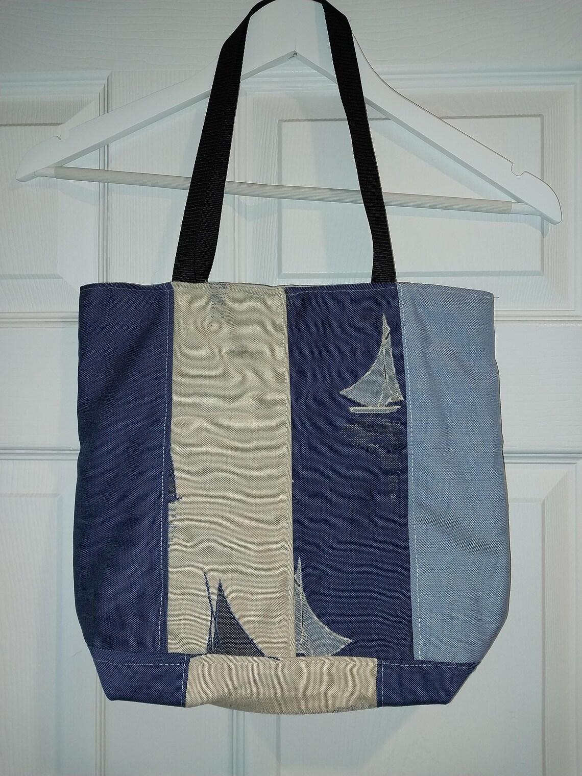 Upcycled Handmade Tote Bag – Eco-friendly & Stylish - Nautical Theme - Etsy