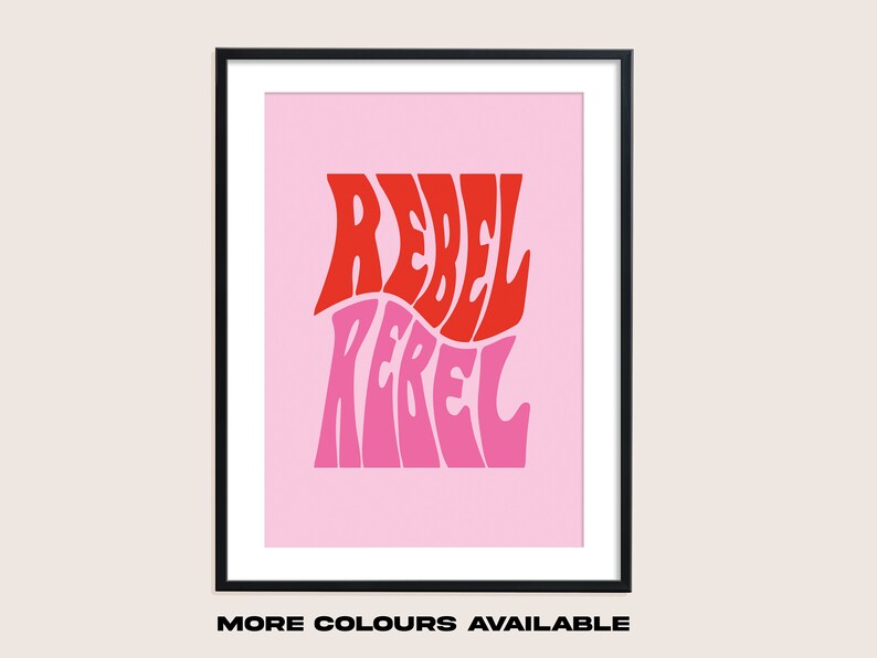 David Bowie Rebel Rebel Lyrics Wall Art Poster Print | Etsy