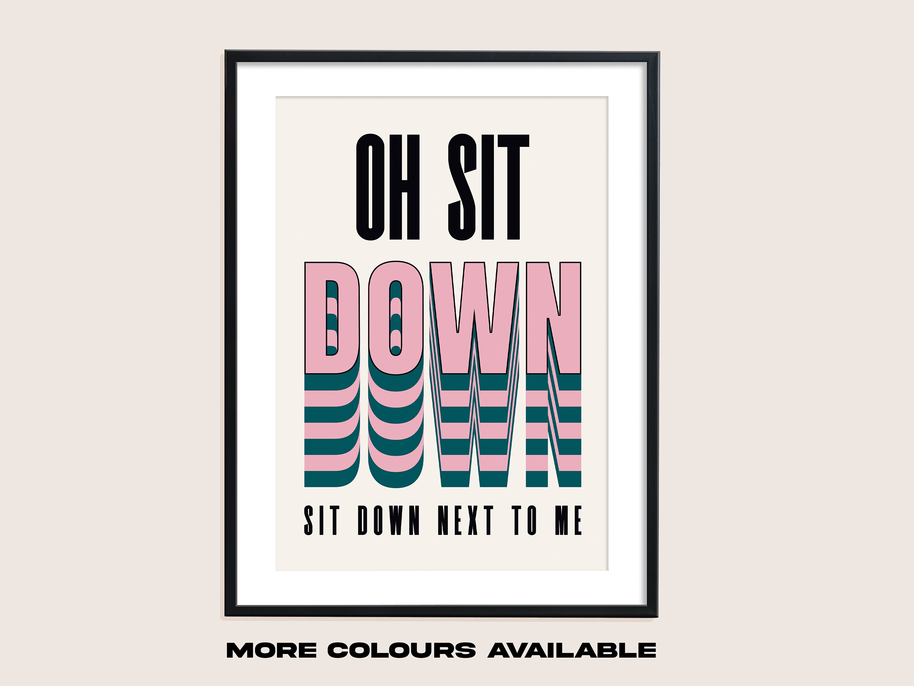 James Sit Down Lyrics Wall Art Poster Print A3 A4 | Etsy