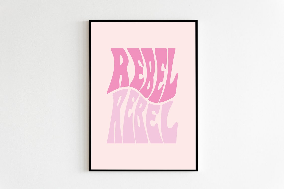 David Bowie Rebel Rebel Lyrics Wall Art Poster Print | Etsy