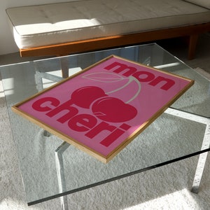 Mon Cheri Quote Unframed Print | French Inspired Mon Chéri Print ...