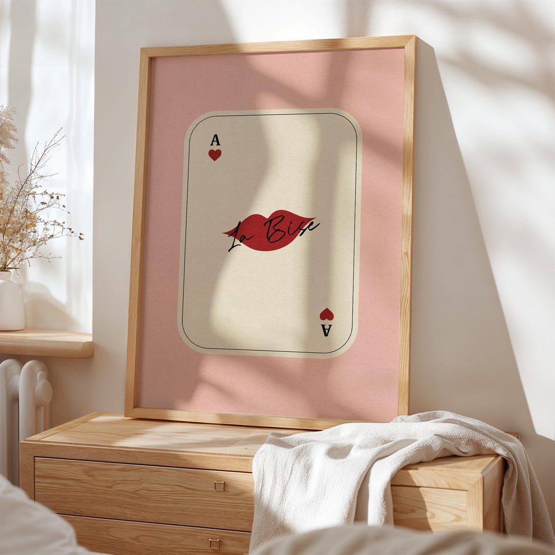 French Quote Unframed Print | French Inspired Print | Retro Wall Art ...