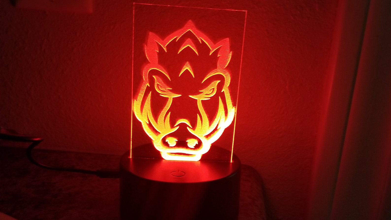 Laser Engraved Acrylic With LED Night Light Stand - Etsy