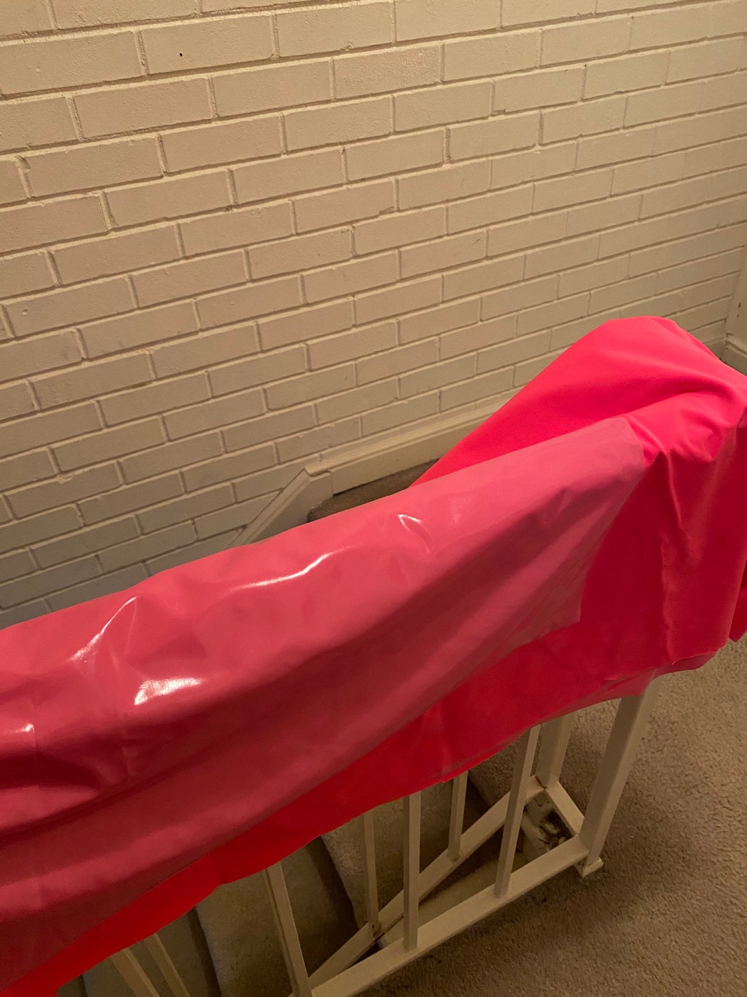 Pink 4-way Stretch Vinyl Fabric Remnant for Sale - Etsy