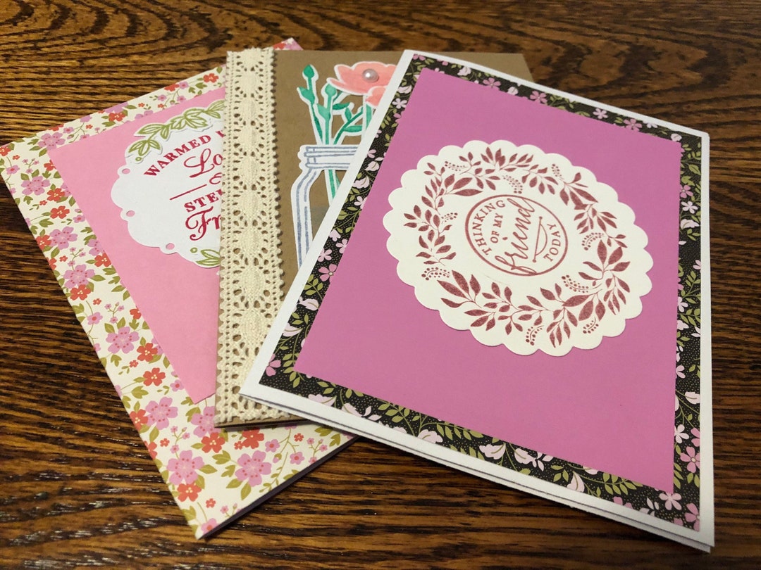 Set of 3 Friendship Cards - Etsy