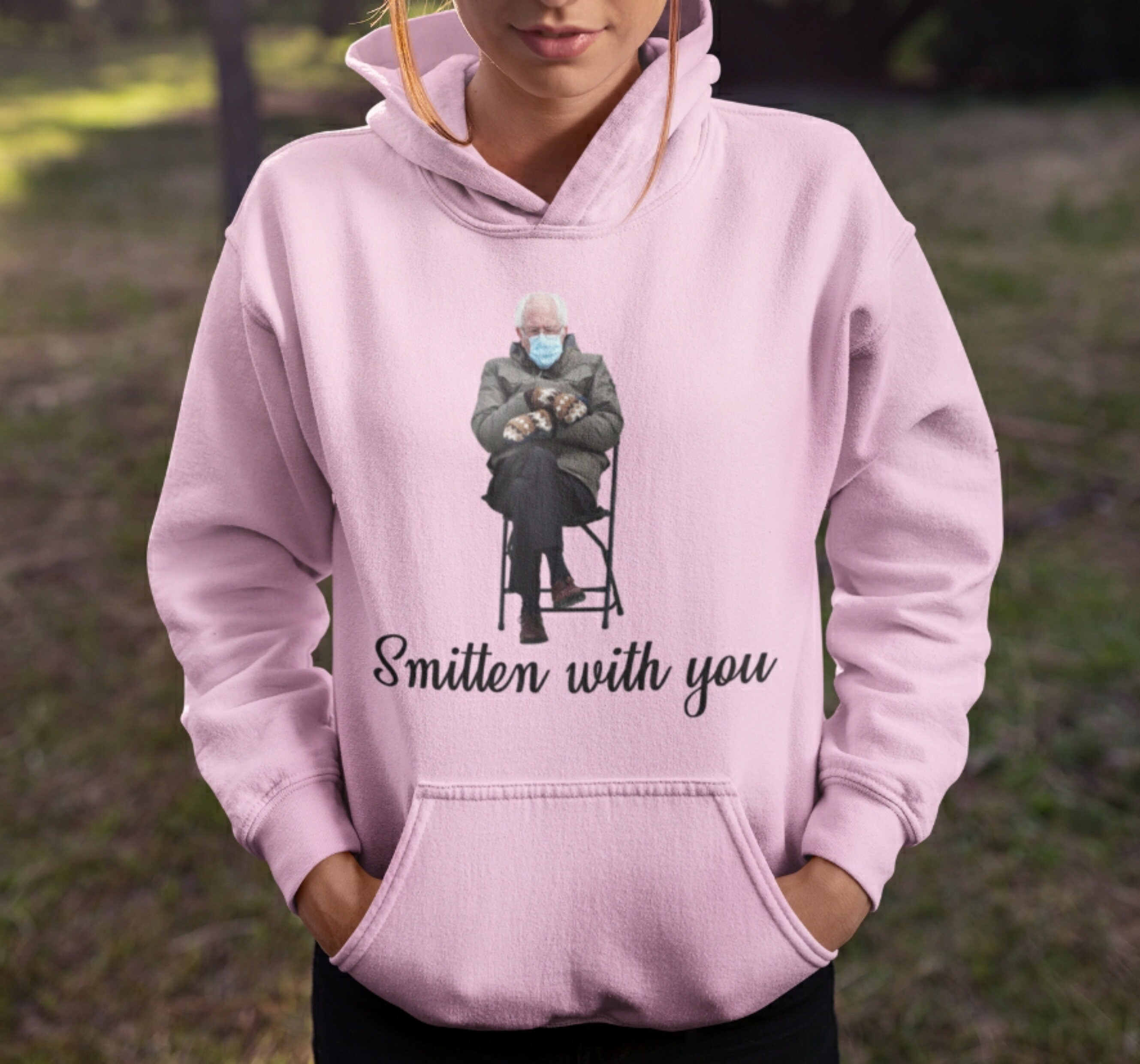 Bernie Smitten With You PNG, Bernie Sanders Mittens Meme, Biden Harris ...