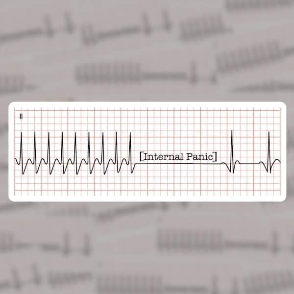 Ekg Stickers - Etsy