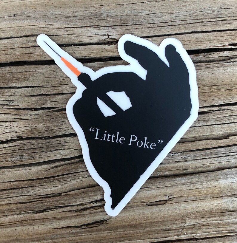 Little Poke 14 Gauge IV Sticker | Etsy